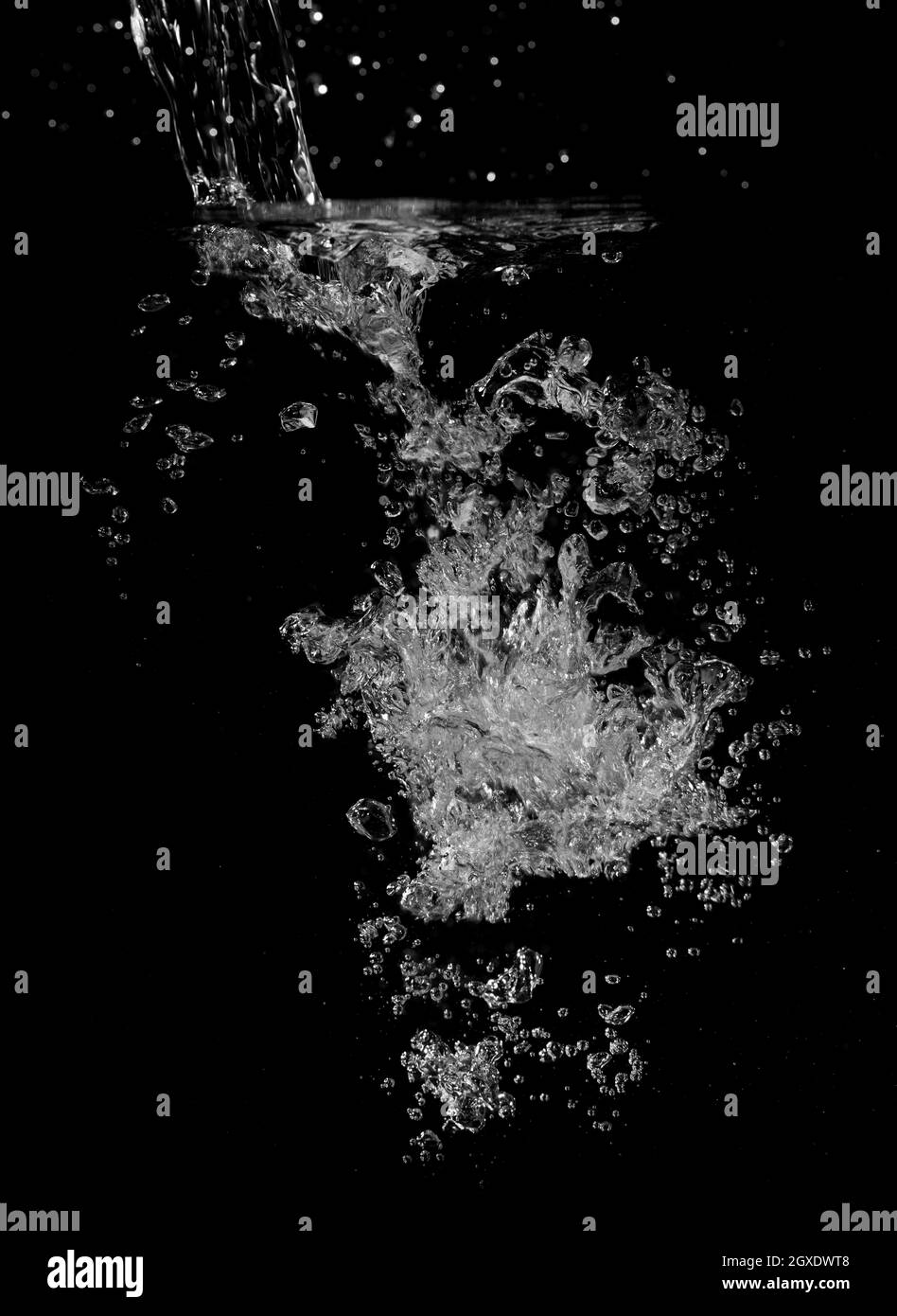 Floating oxygen bubbles background Black and White Stock Photos ...