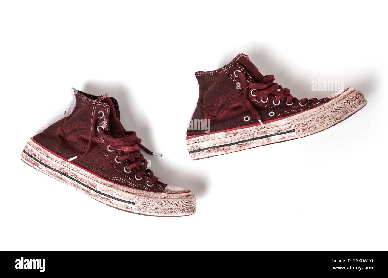 Old destroyed shoe Cut Out Stock Images & Pictures - Alamy