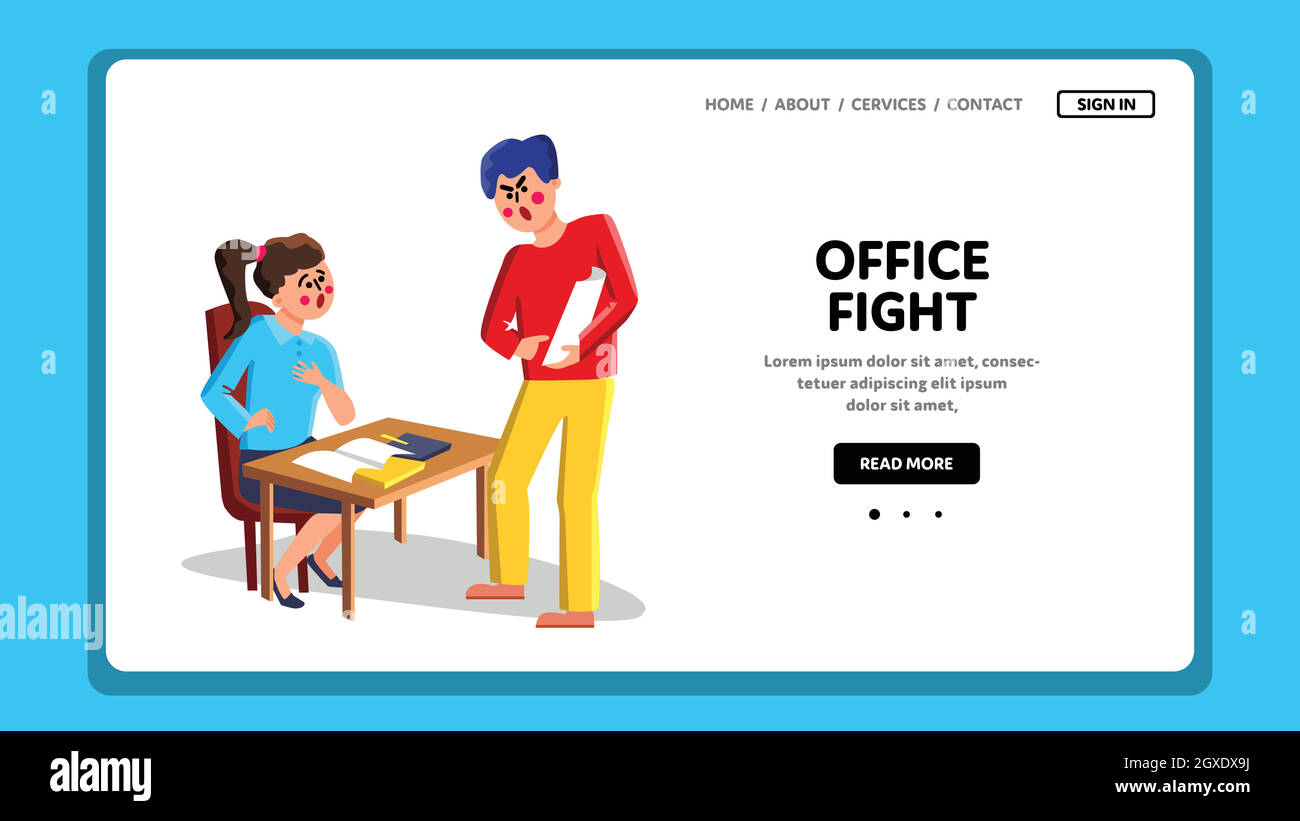 Angry colleagues Stock Vector Images - Alamy