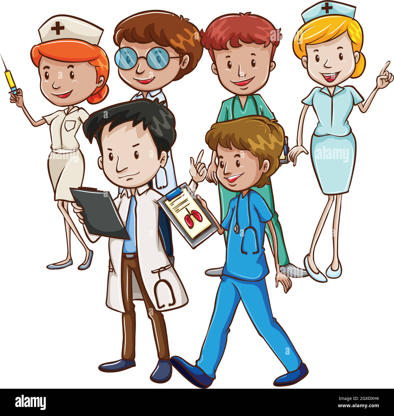 Nurses working Cut Out Stock Images & Pictures - Alamy