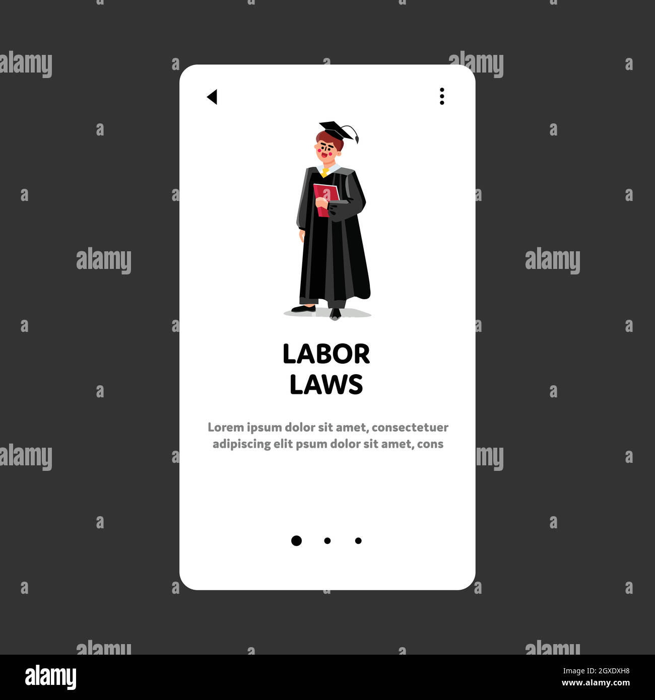 Labor Laws Professional Justice Judge Man Vector Stock Vector Image ...