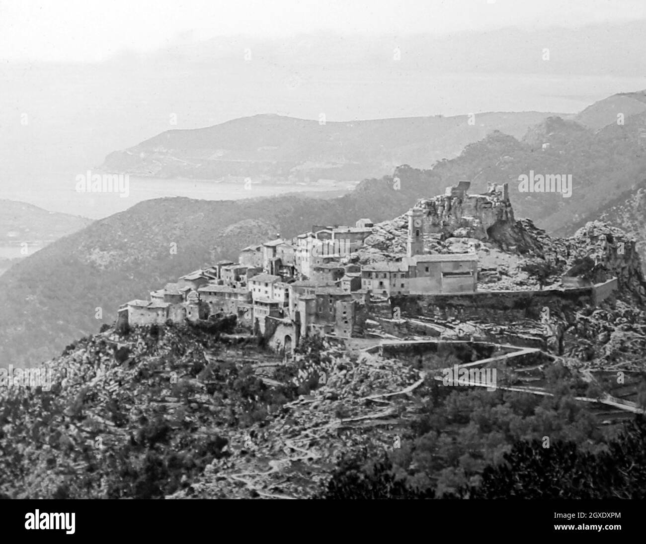 Eze, France, Victorian period Stock Photo - Alamy
