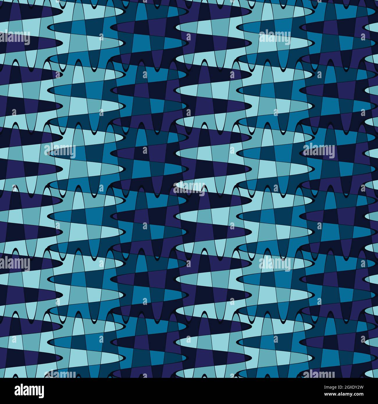 Sea of the seven colors Stock Vector Images - Alamy