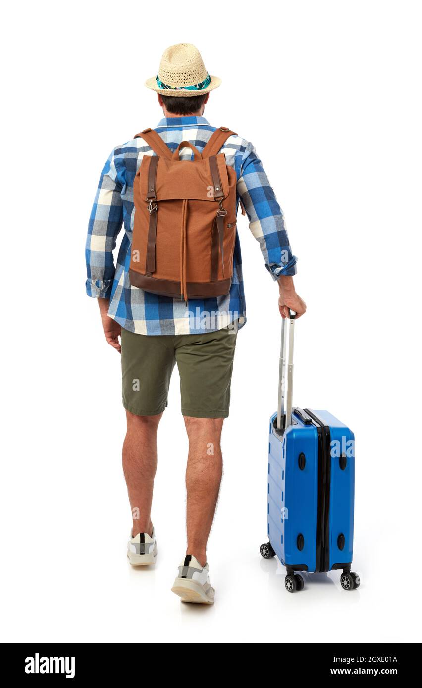 Man from behind walking Cut Out Stock Images & Pictures - Alamy