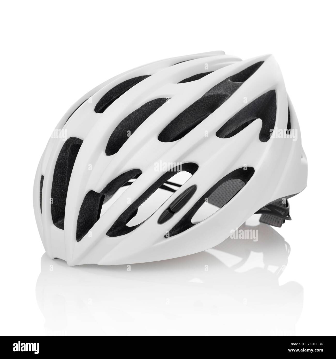 Bicycle helmet isolated on white background Stock Photo - Alamy