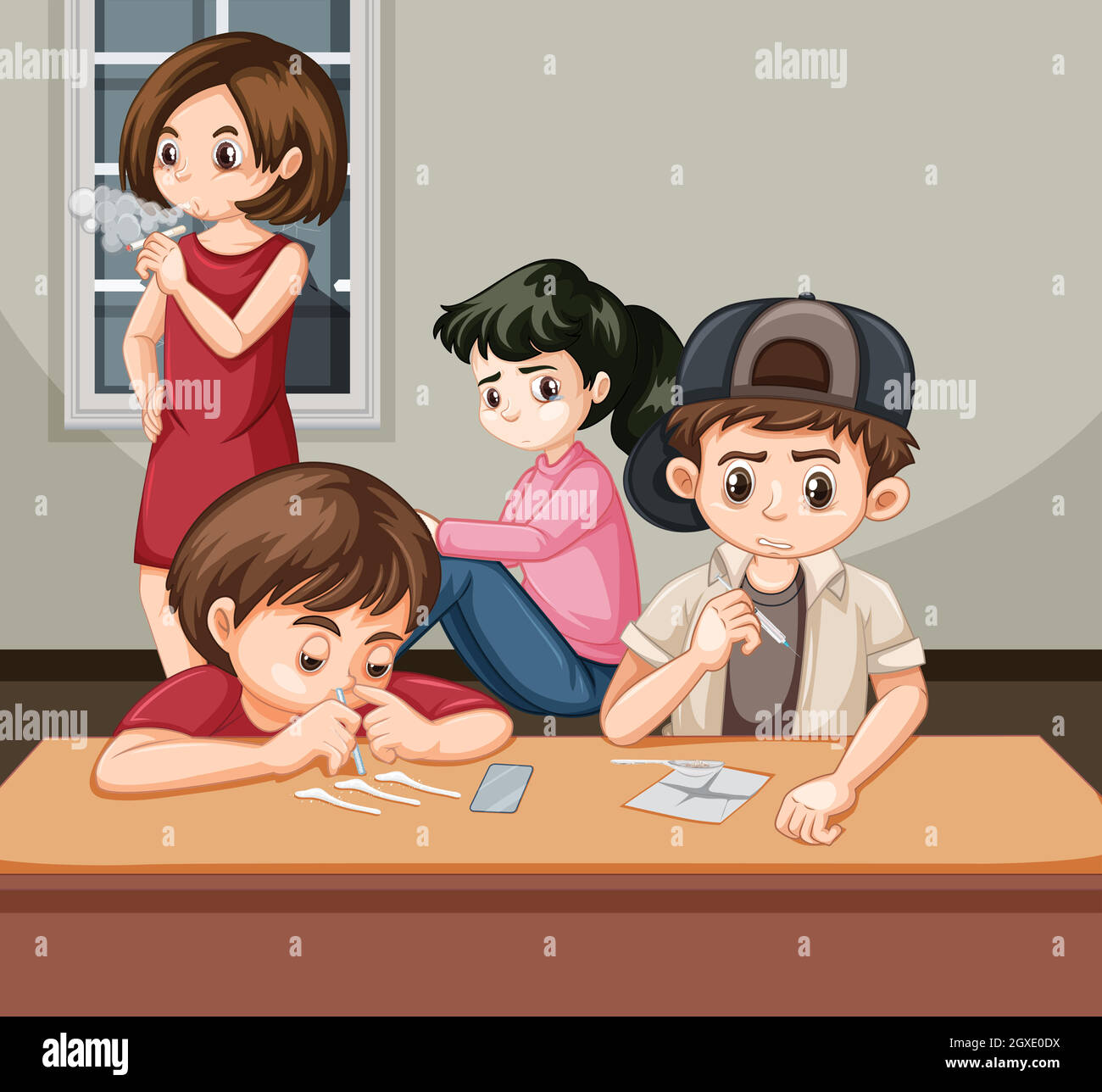 Bad kids Stock Vector Images - Alamy