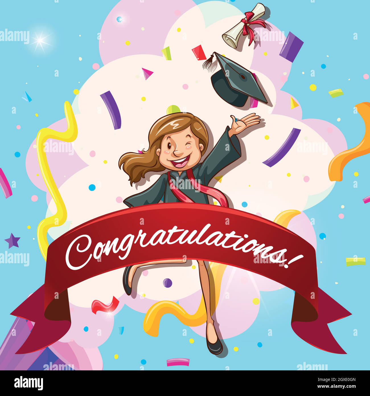 Woman in party cap Stock Vector Images - Alamy