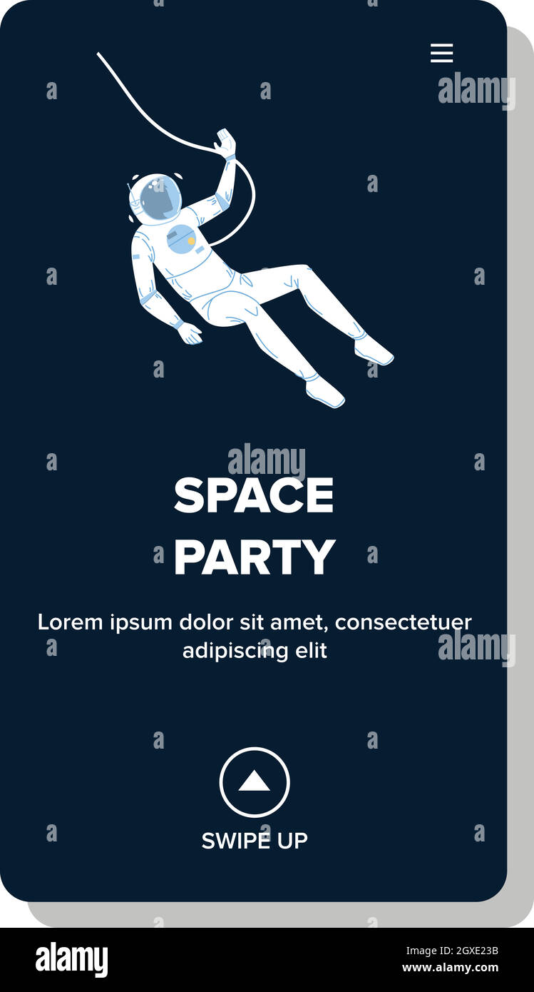 Space Party Theme Music And Dance Event Vector Stock Vector Image & Art ...