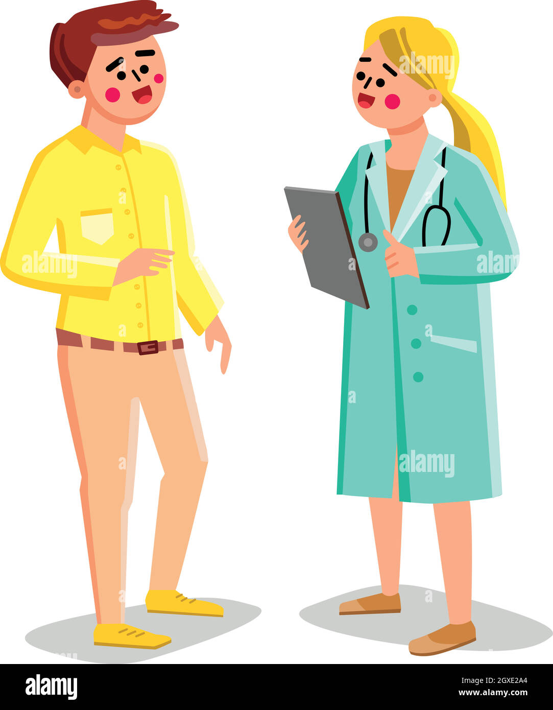 Patient doctor problem Cut Out Stock Images & Pictures - Alamy