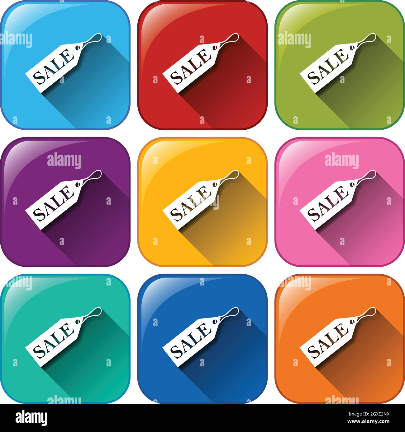 White tag buttons hi-res stock photography and images - Alamy