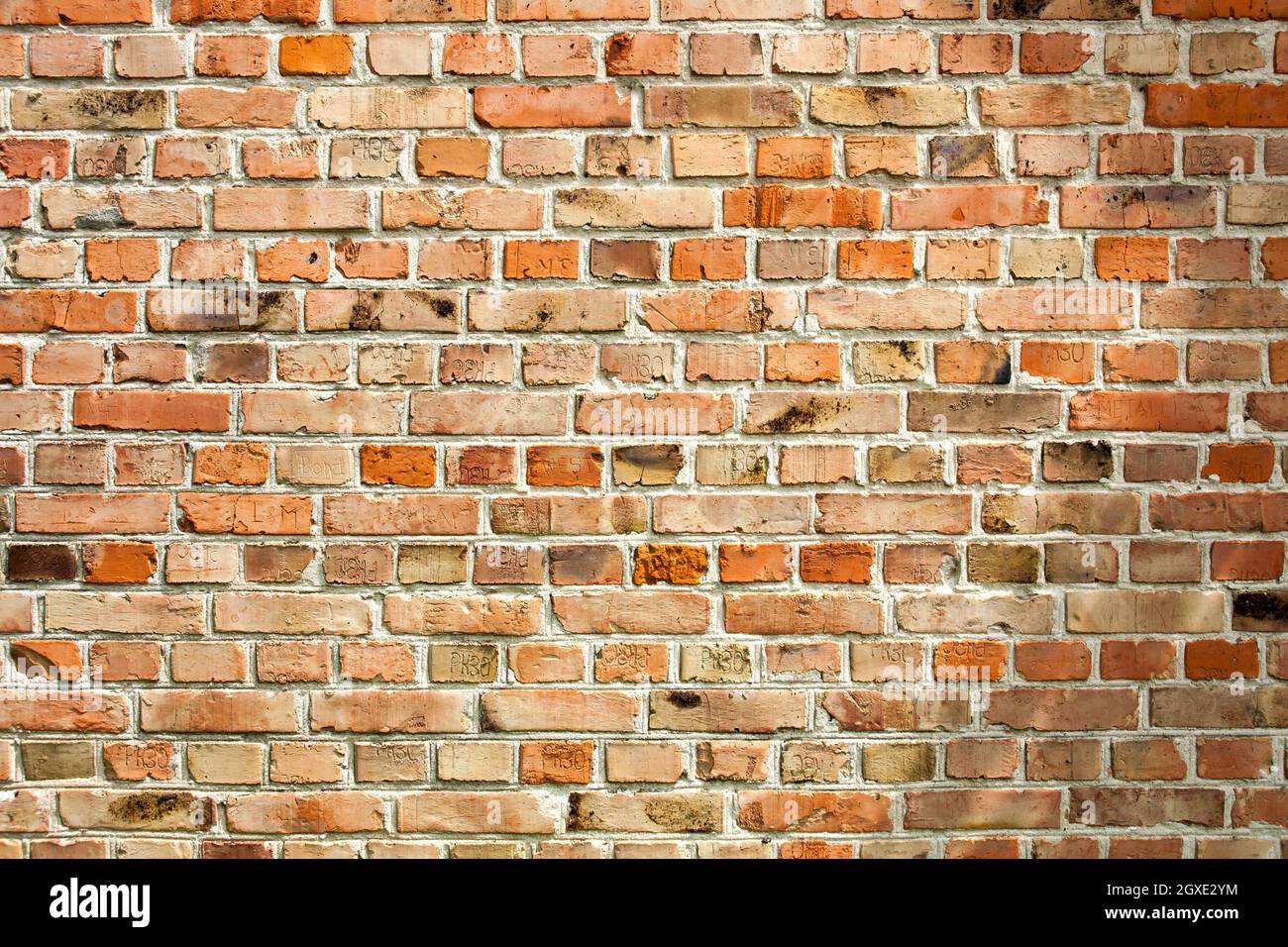 Old weathered red brick wall as background Stock Photo - Alamy