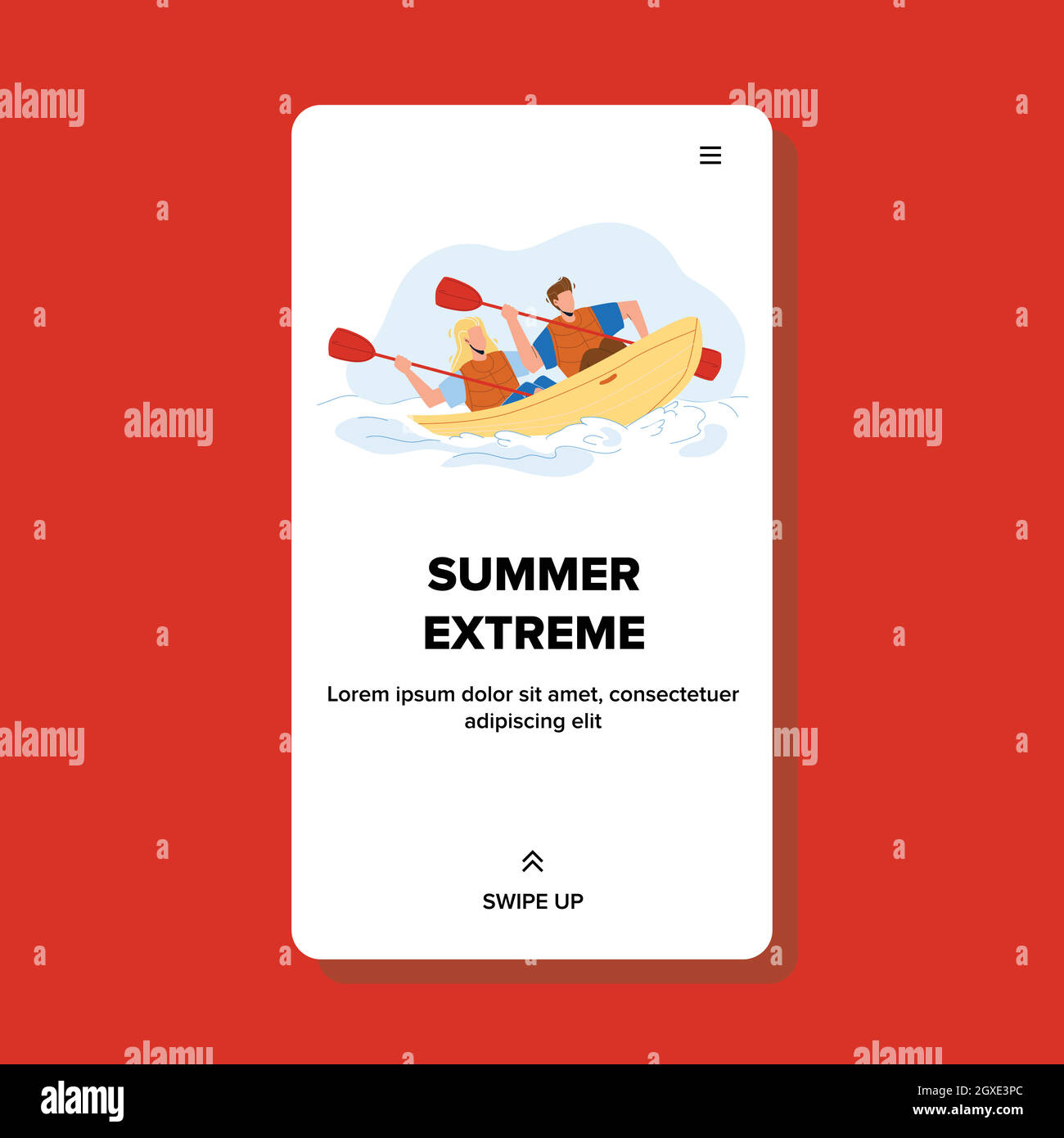 Extreme sport summer man Stock Vector Images - Alamy