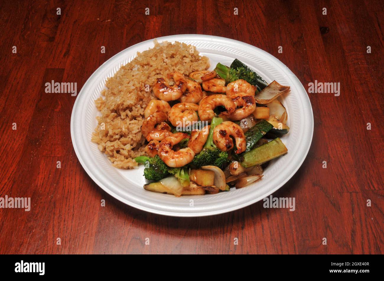 Traditional Japanese cuisine dish known as hibachi shrimp Stock Photo ...