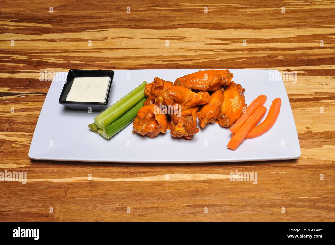 Authentic American cuisine food best known as buffalo hot wings Stock ...