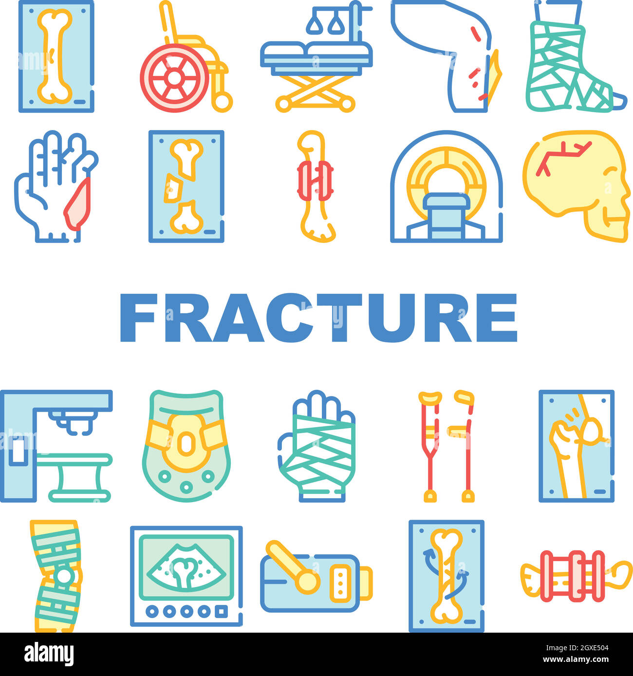 Linear bone fracture hi-res stock photography and images - Alamy