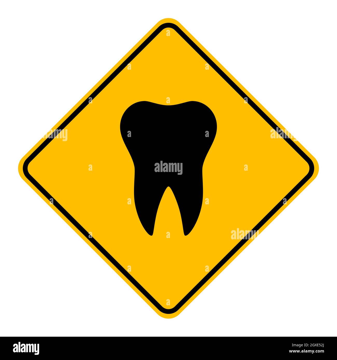 Tooth and road sign Stock Photo - Alamy