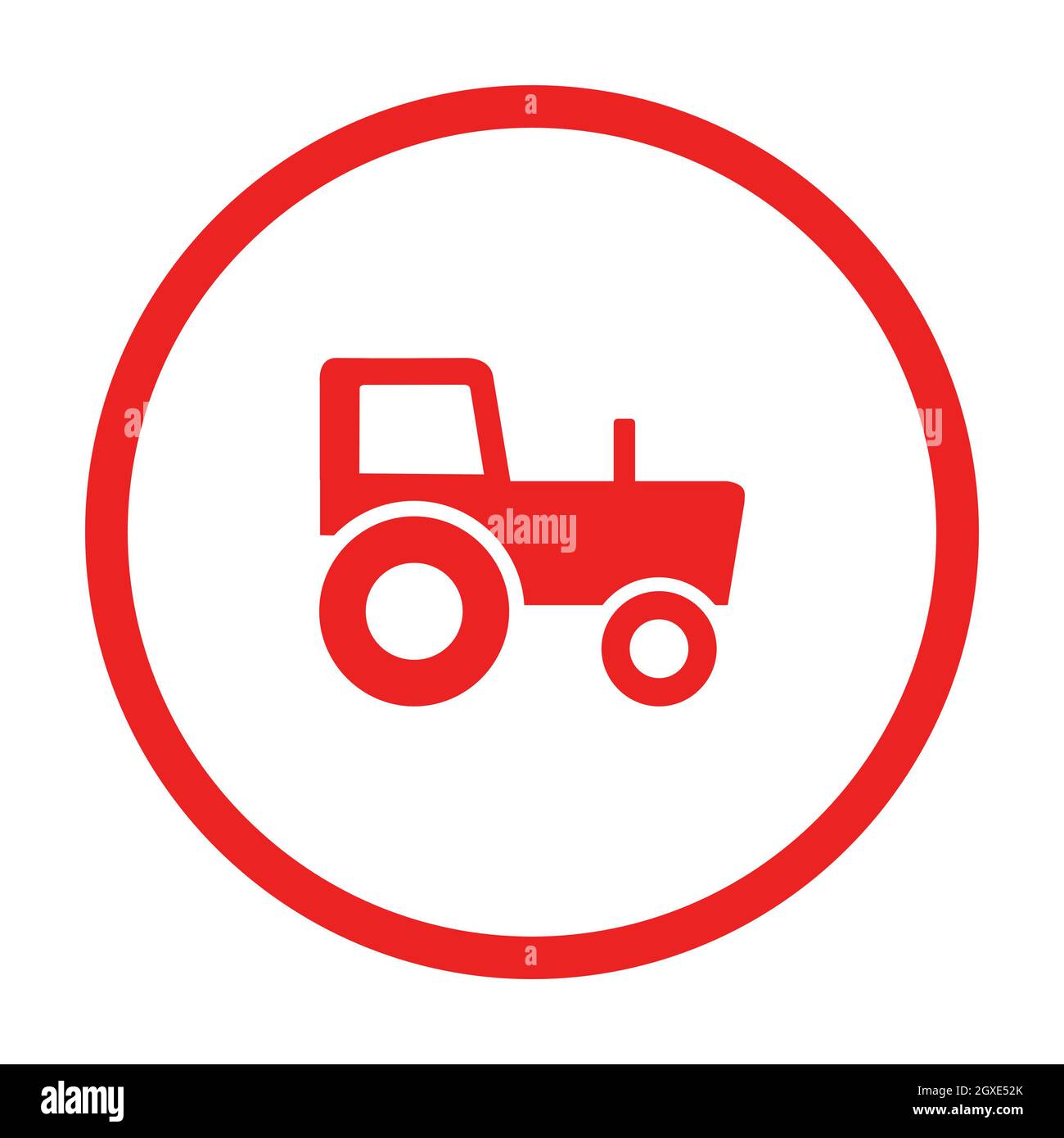 Tractor and circle Stock Photo - Alamy