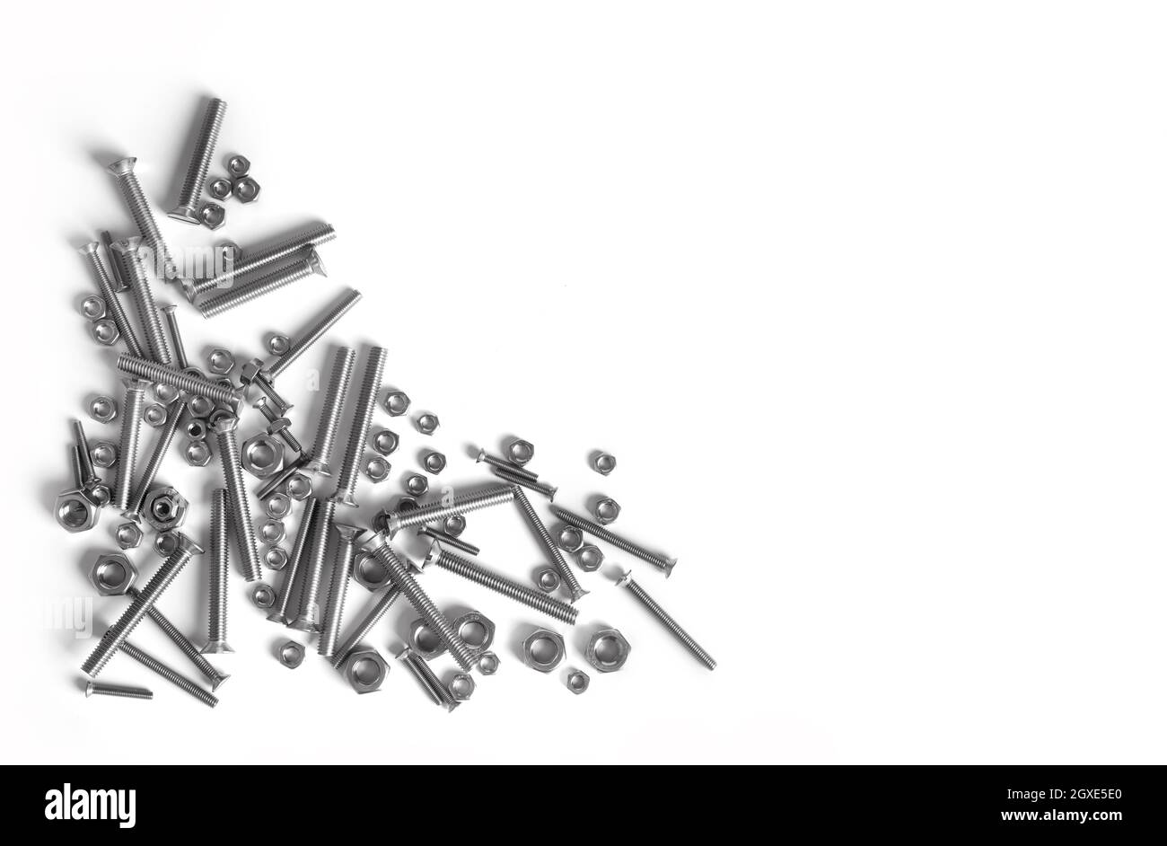 Top view metal bolts Cut Out Stock Images & Pictures - Alamy