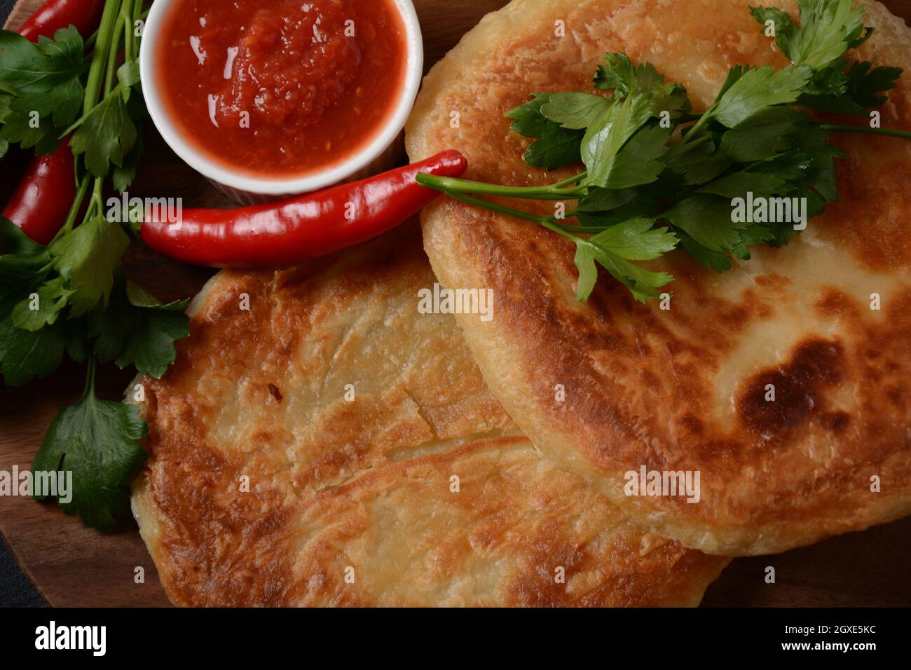 Traditional dishes of Israeli and Middle Eastern cuisine - Malawach ...