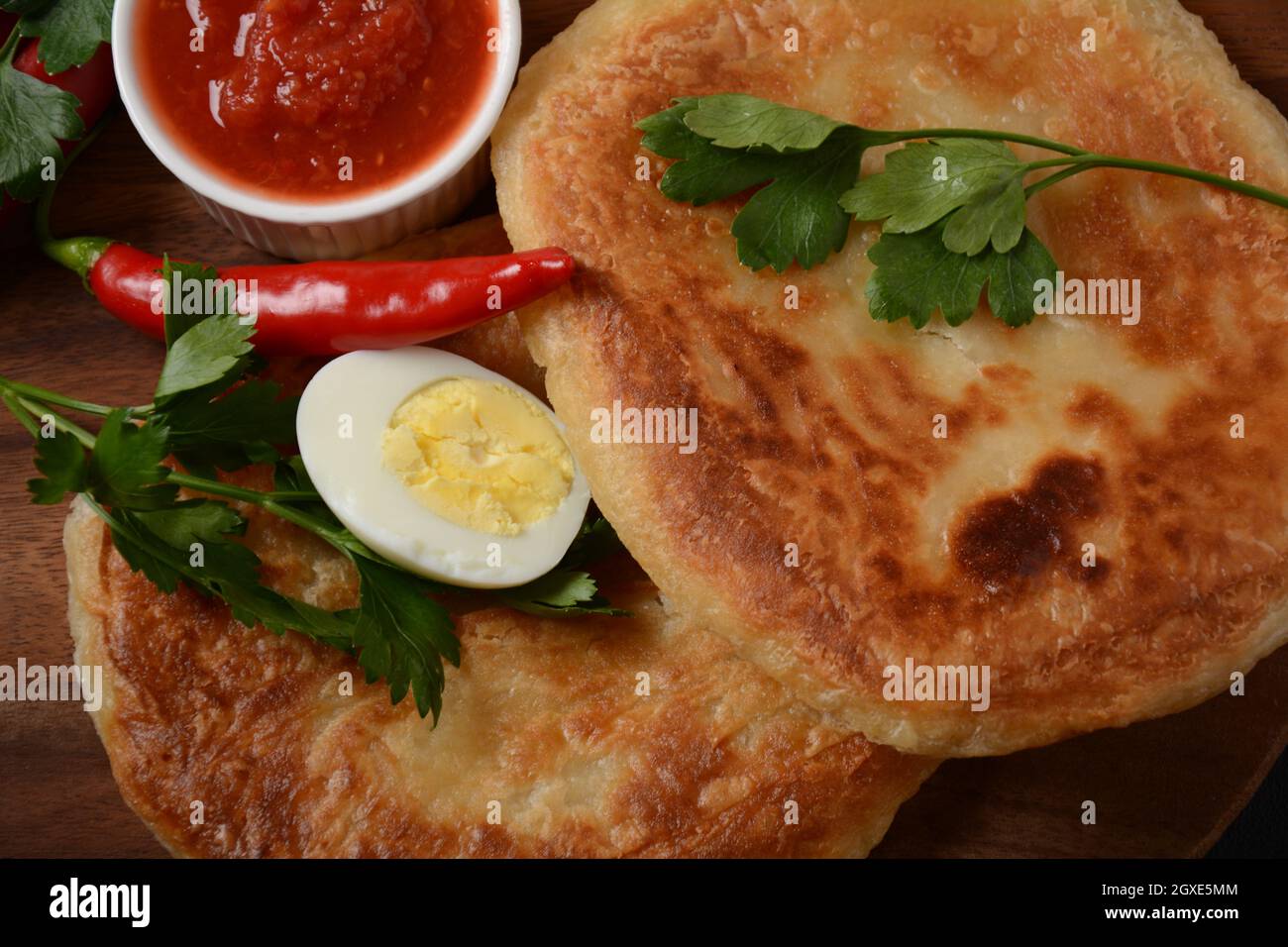 Traditional dishes of Israeli and Middle Eastern cuisine - Malawach ...