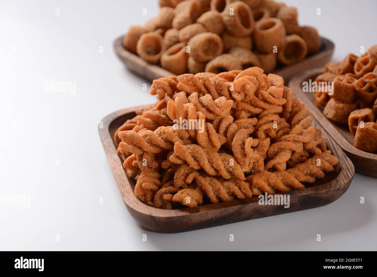 Israeli Bissli - wheat snacks with different flavors and shapes Stock ...