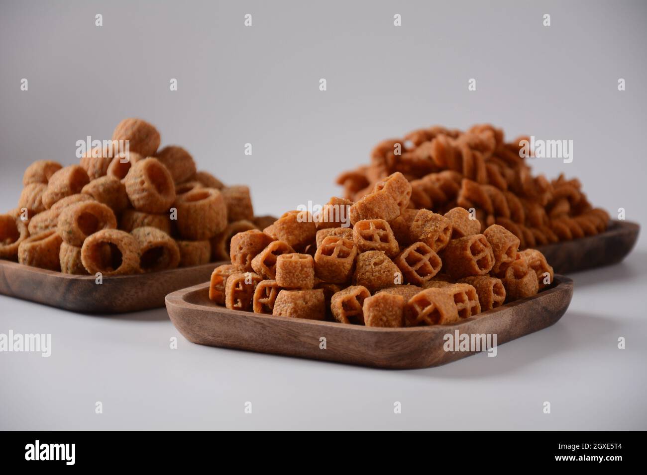 Israeli Bissli - wheat snacks with different flavors and shapes Stock ...