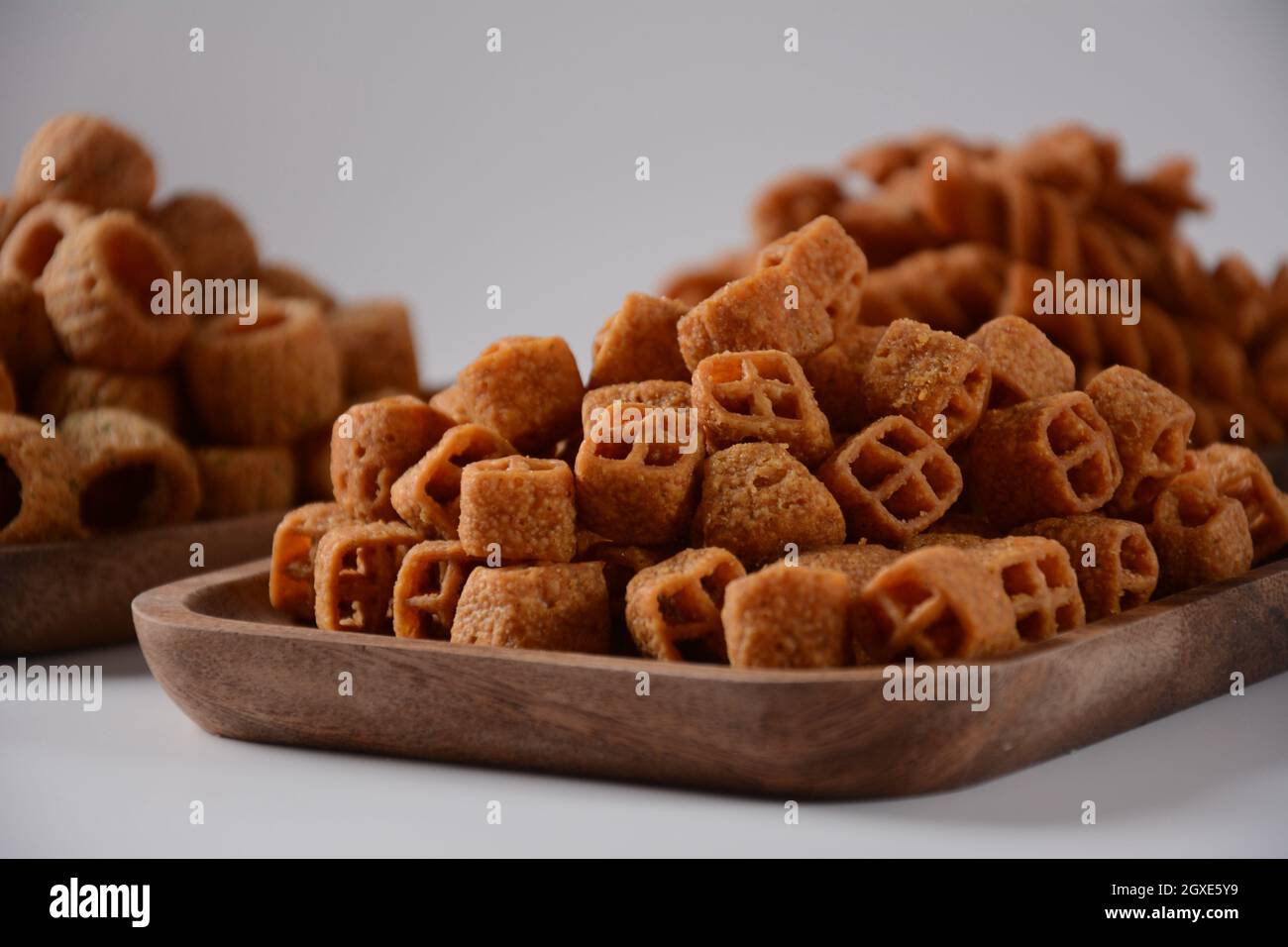 Israeli Bissli - wheat snacks with different flavors and shapes Stock ...