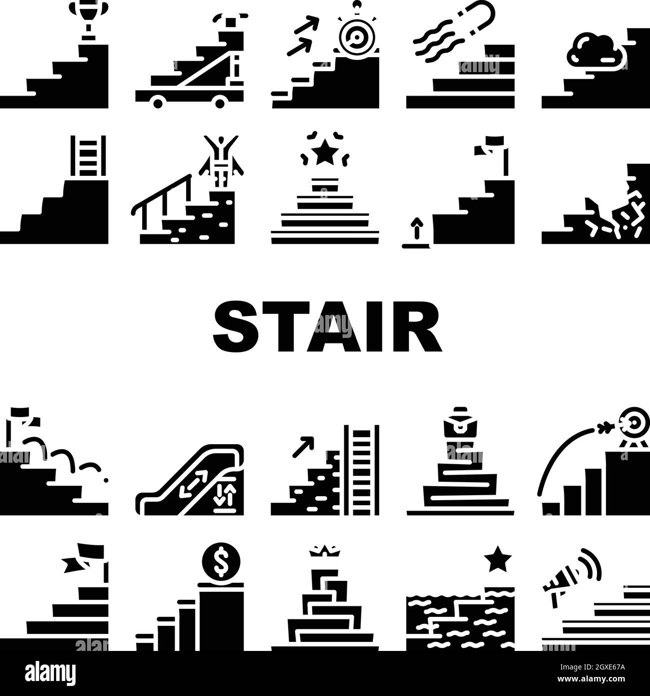 Stair vector Stock Vector Images - Alamy