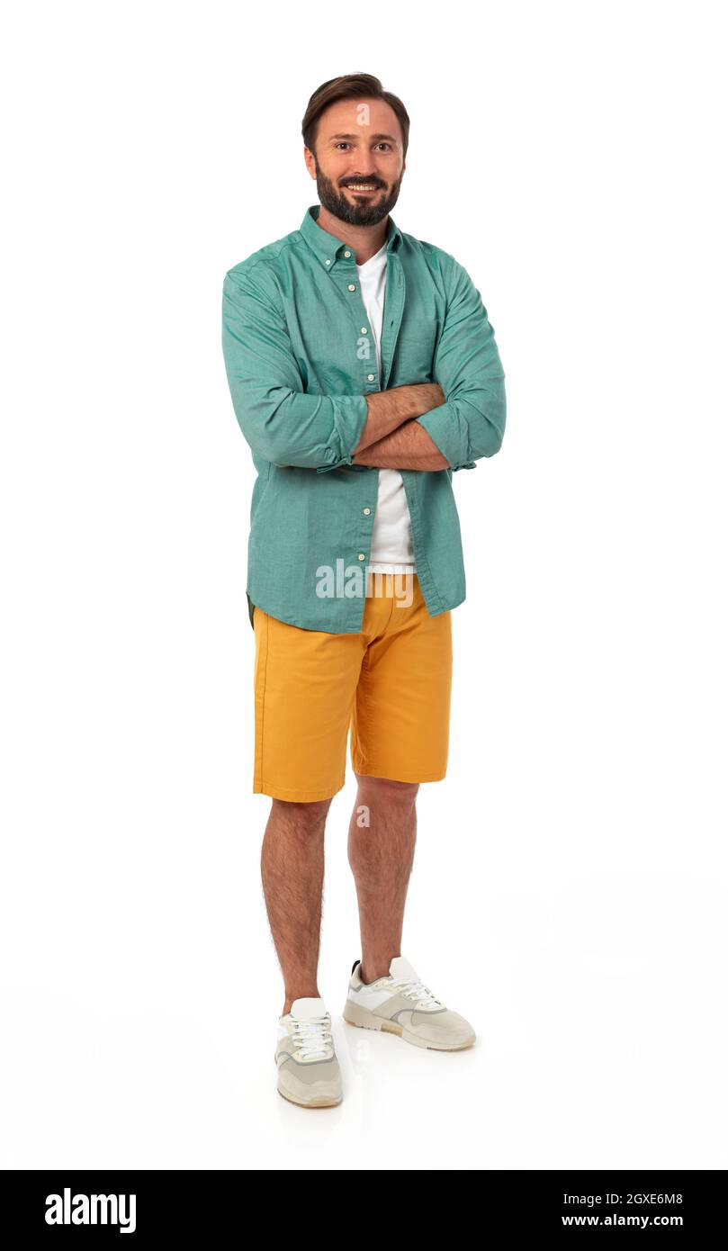 Young adult on white background Stock Photo - Alamy