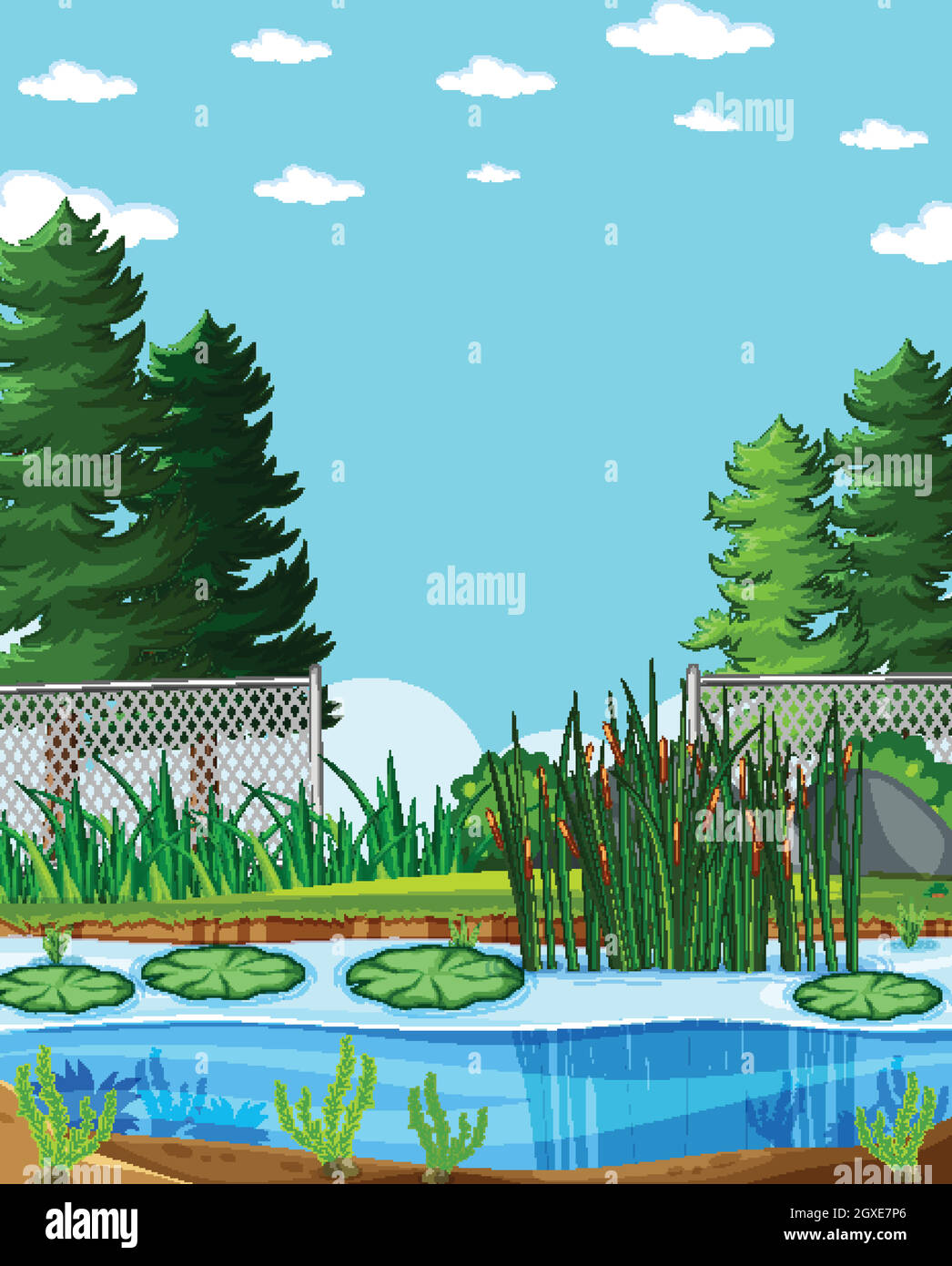 Empty background nature park scenery Stock Vector Image & Art - Alamy