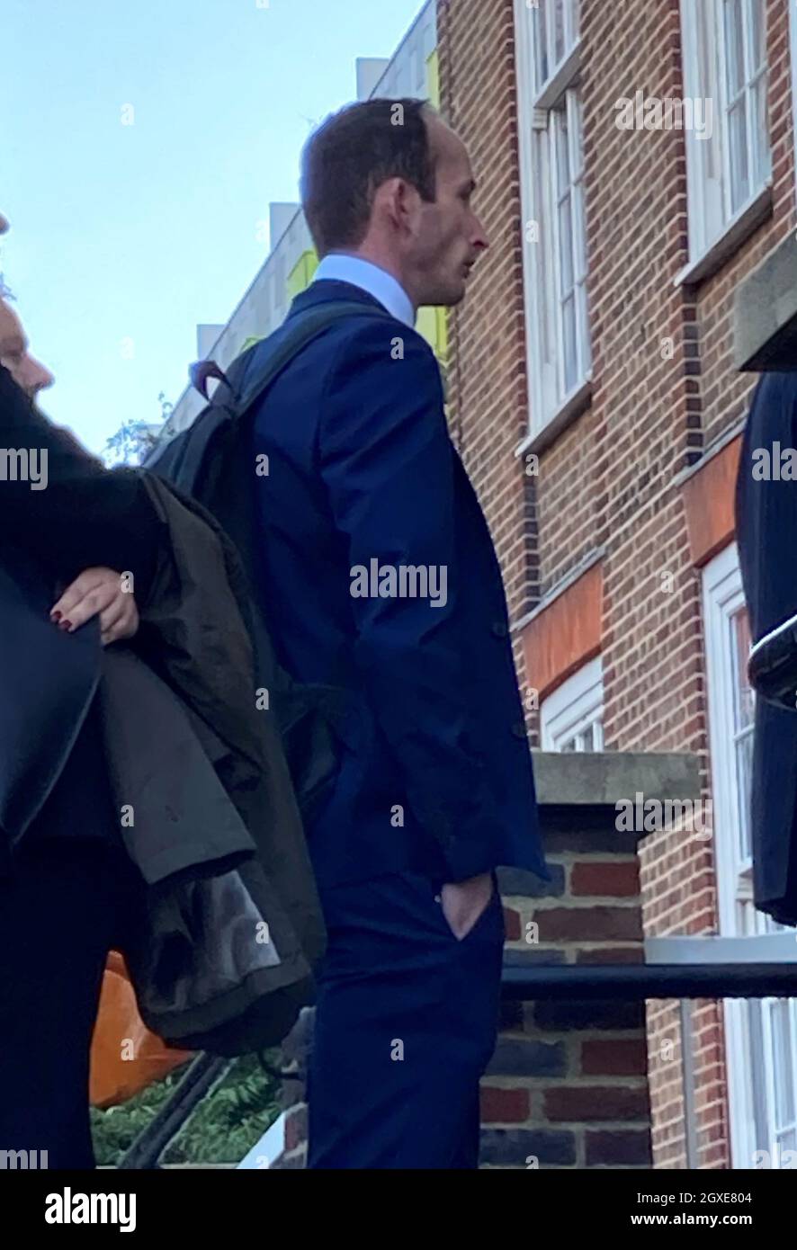 Ricky Waumsley boyfriend of Daniel Whitworth, arriving at Barking Town ...