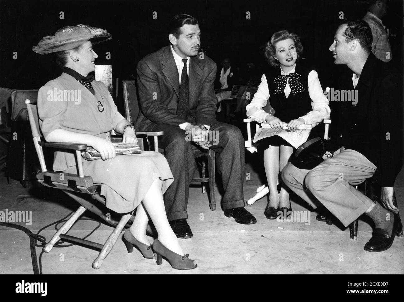 NINA GARSON (Greer Garson's mother) CLARK GABLE GREER GARSON and Set ...
