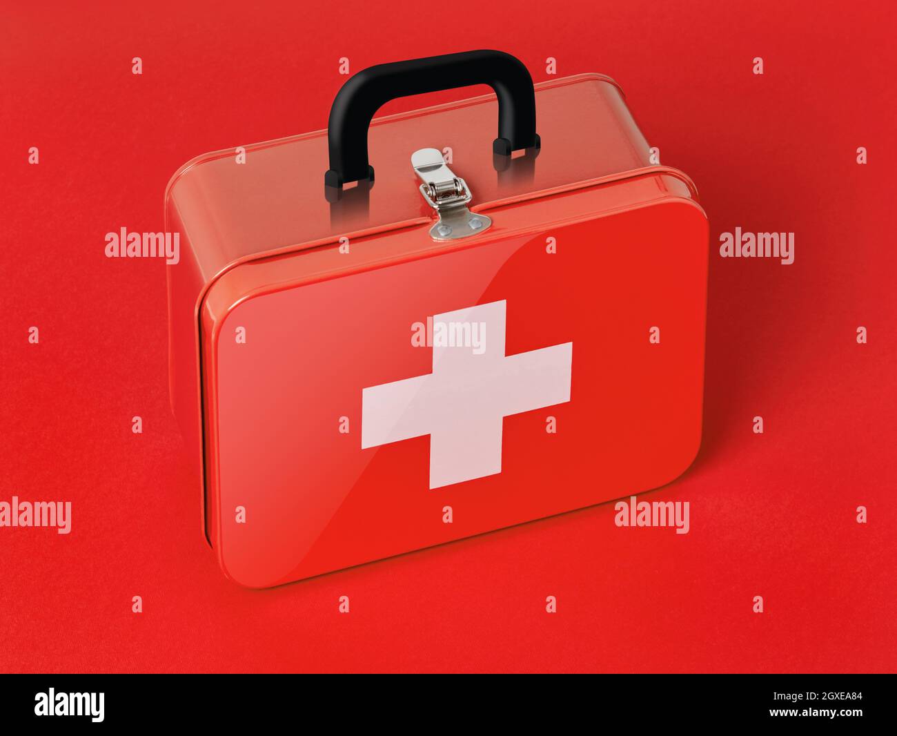 First aid kit on white background Stock Photo - Alamy