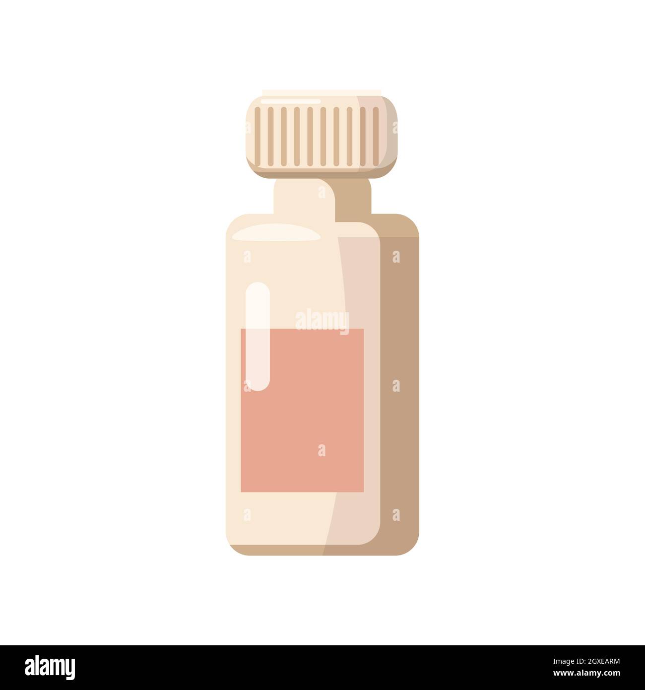 Medicine bottle icon in cartoon style on a white background Stock Photo ...