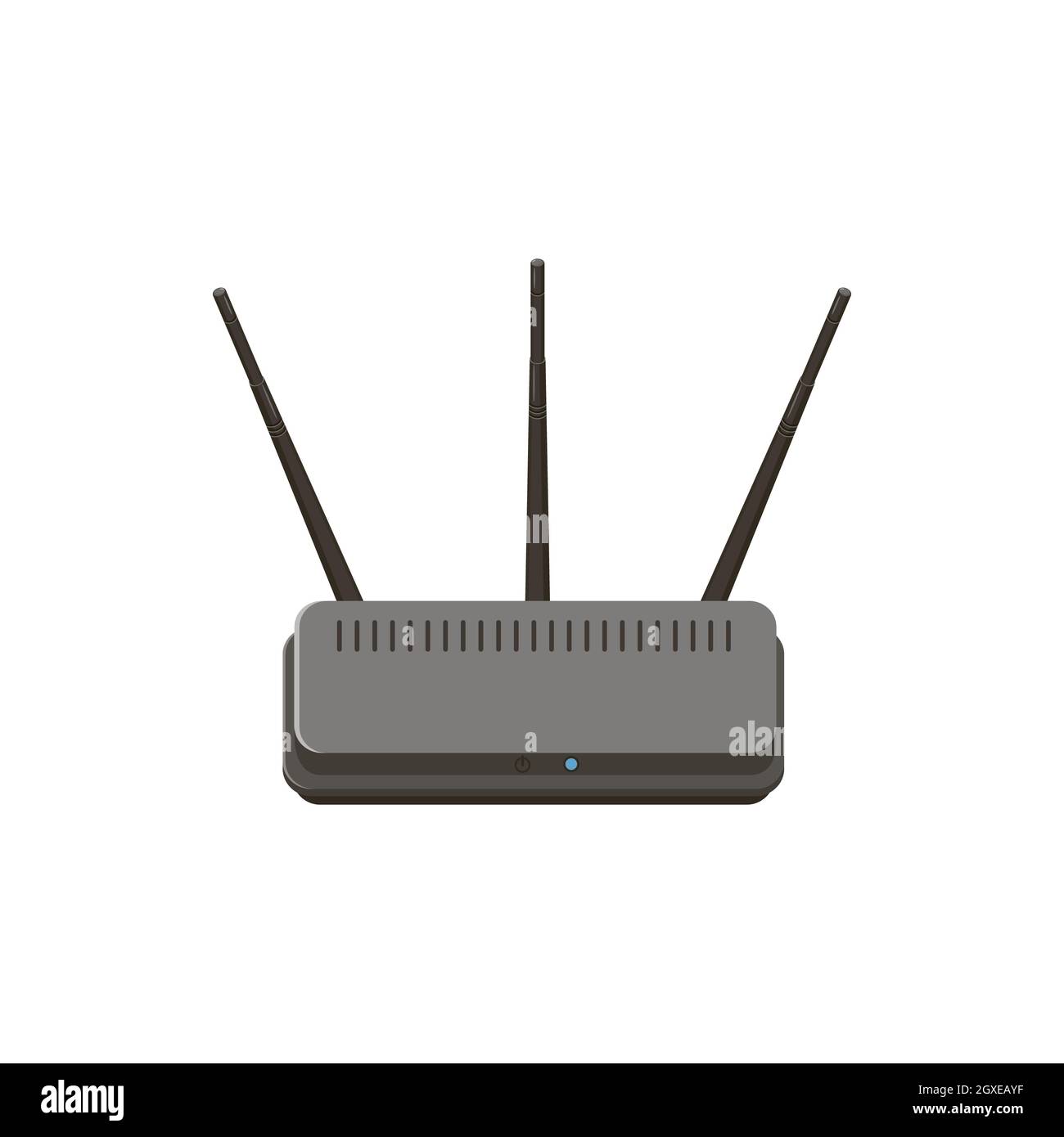 Wireless router icon in cartoon style isolated on white background ...