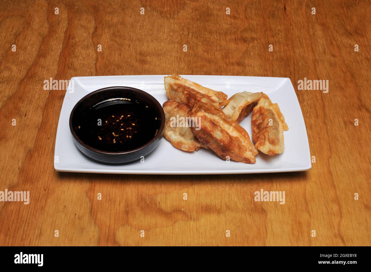 Authentic traditional Japanese dish known as Gyoza Stock Photo - Alamy