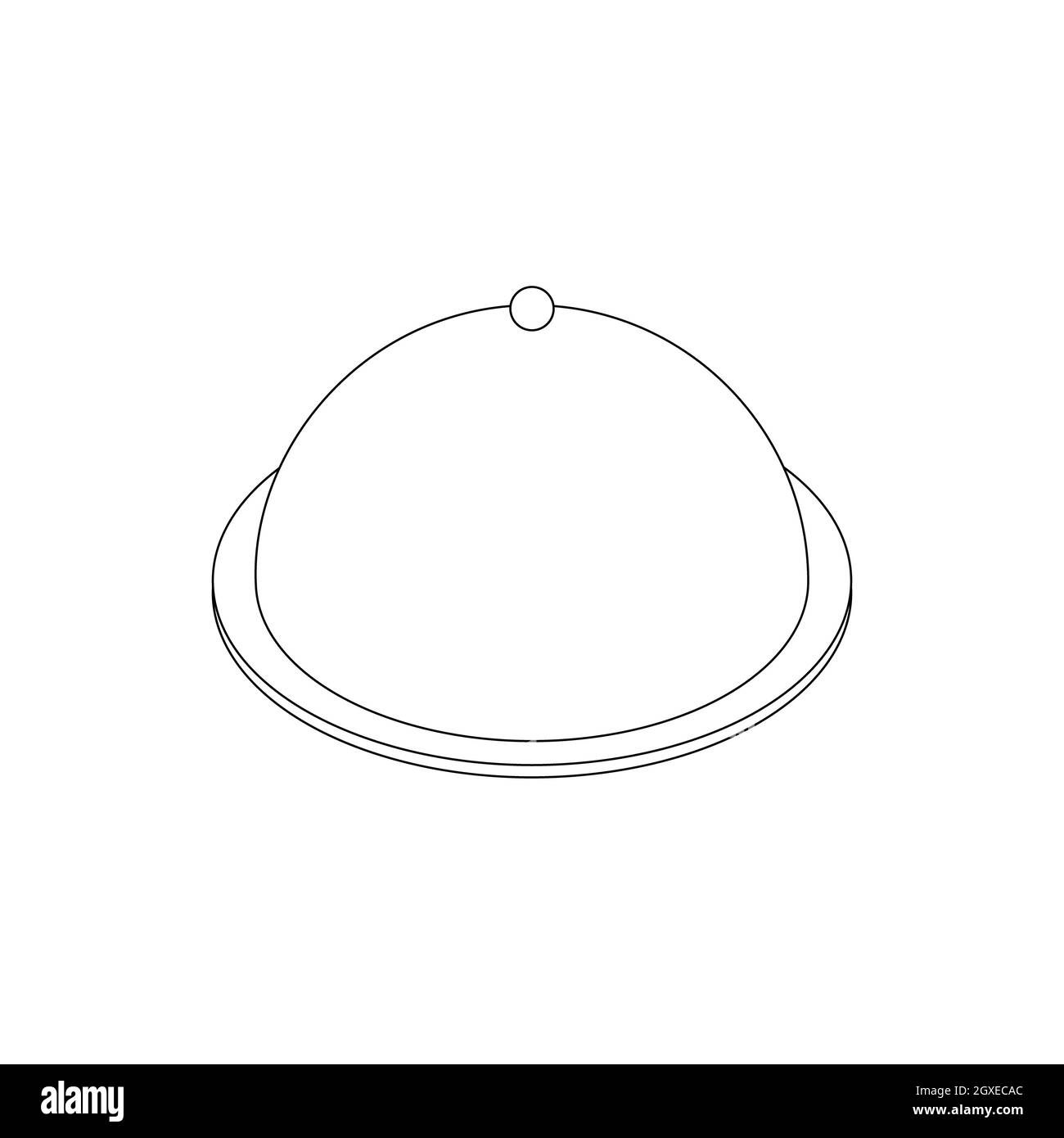 Tray icon in isometric 3d style isolated on white background. Food ...