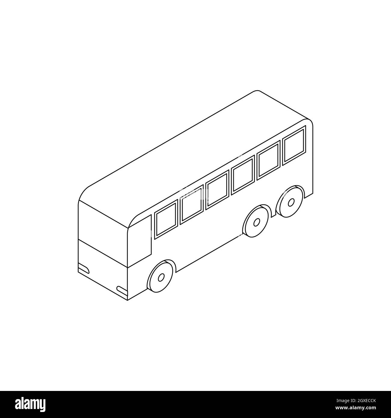 Isometric bus on station hi-res stock photography and images - Alamy