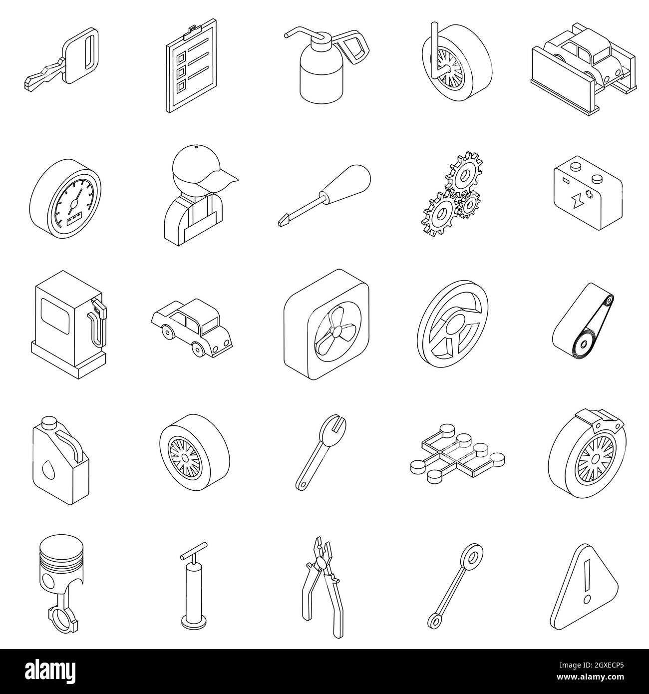 Car icon in isometric Cut Out Stock Images & Pictures - Alamy