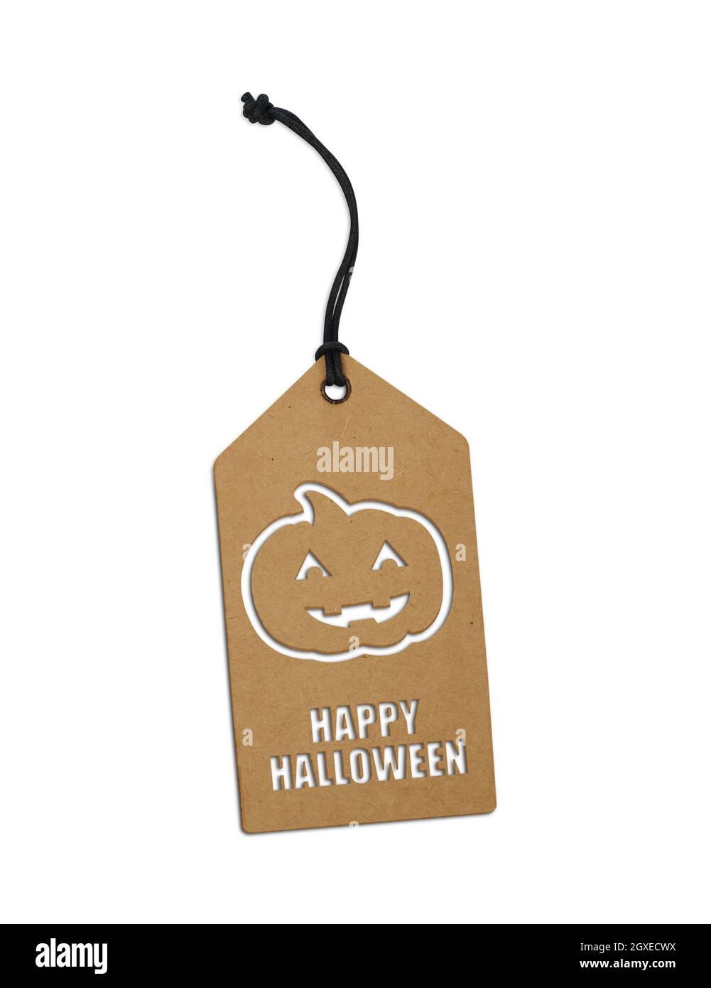 Paper pumpkin halloween gift Cut Out Stock Images & Pictures - Alamy