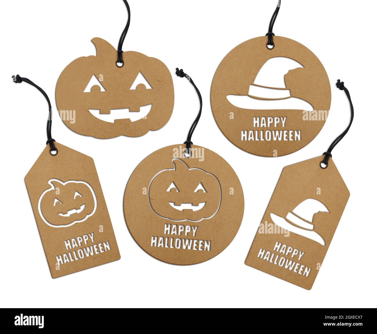 Halloween gift tags Cut Out Stock Images & Pictures - Alamy