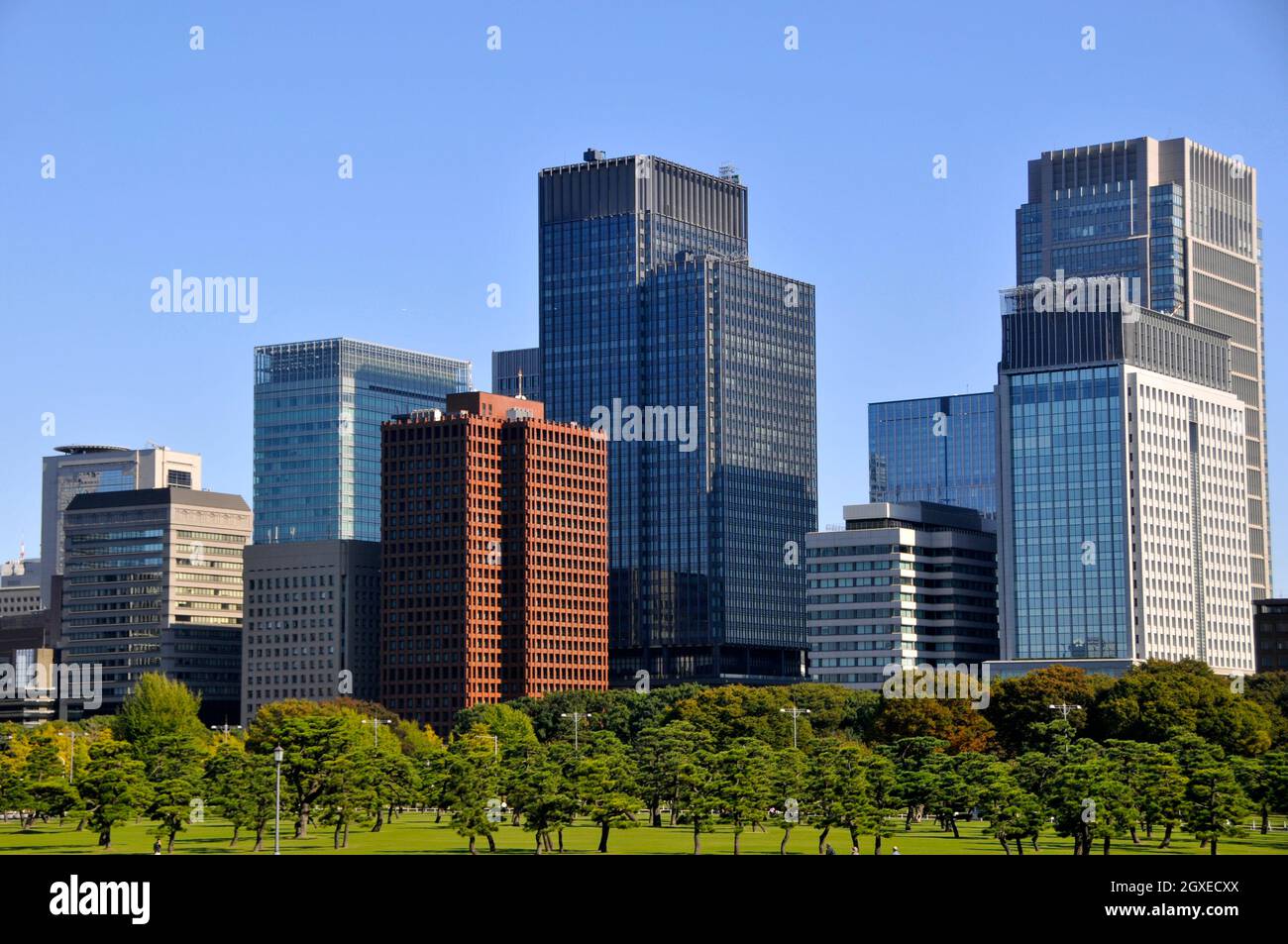 Modern architecture of buildings in downtown Tokyo, Japan Stock Photo ...