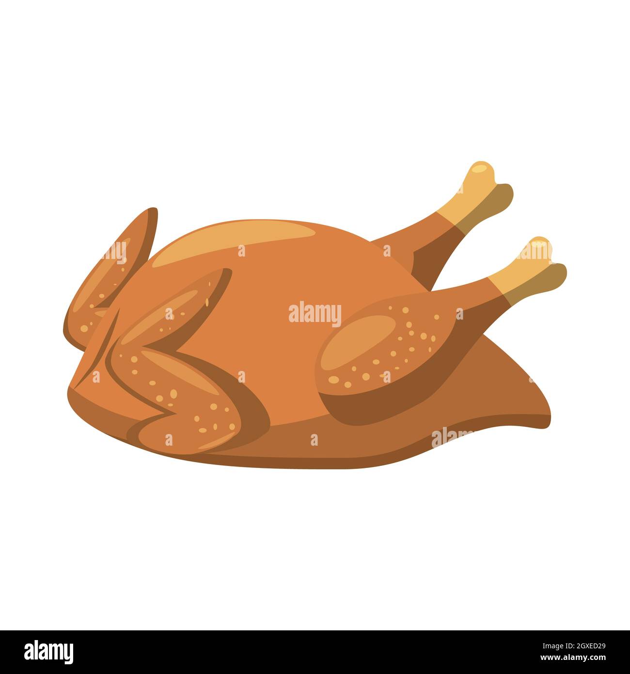 Cooked Chicken Cartoon