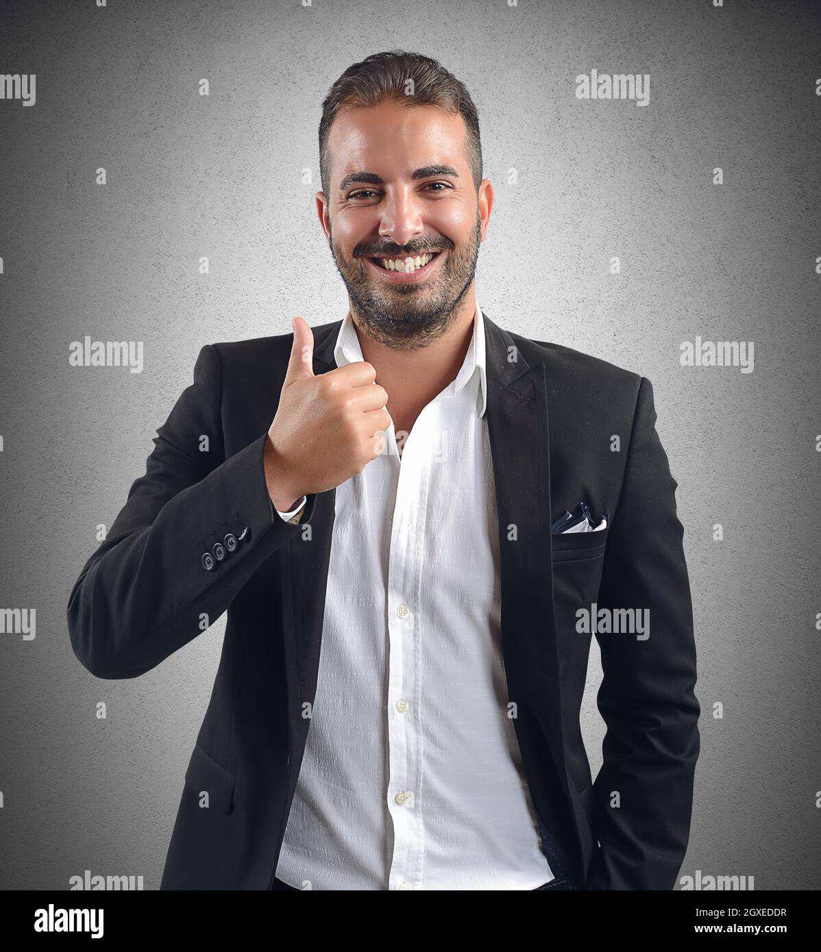 A businessman gets a promotion at work Stock Photo - Alamy