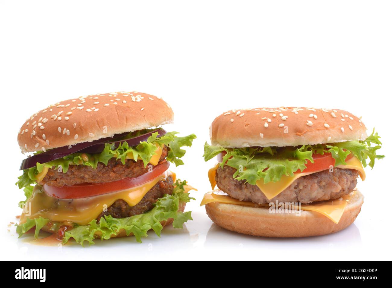 Perfect hamburger classic burger Cut Out Stock Images & Pictures - Alamy