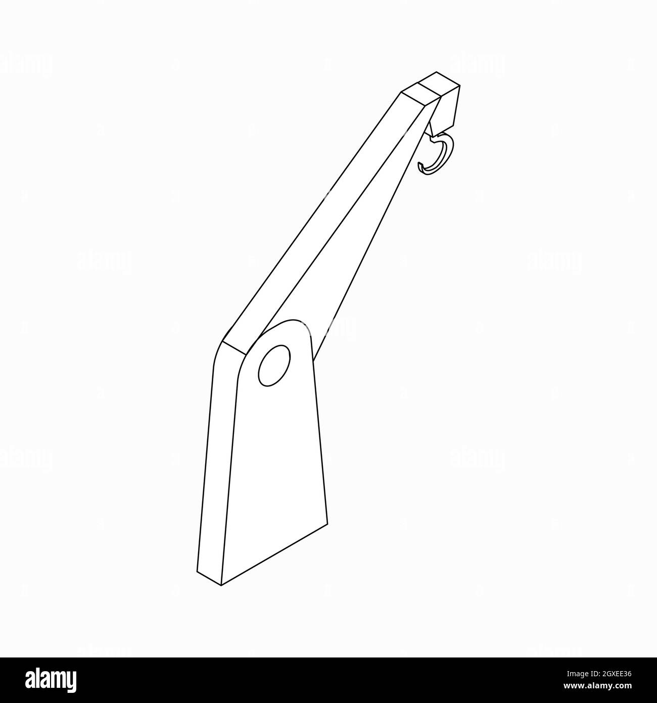 Isometric crane hook Black and White Stock Photos & Images - Alamy