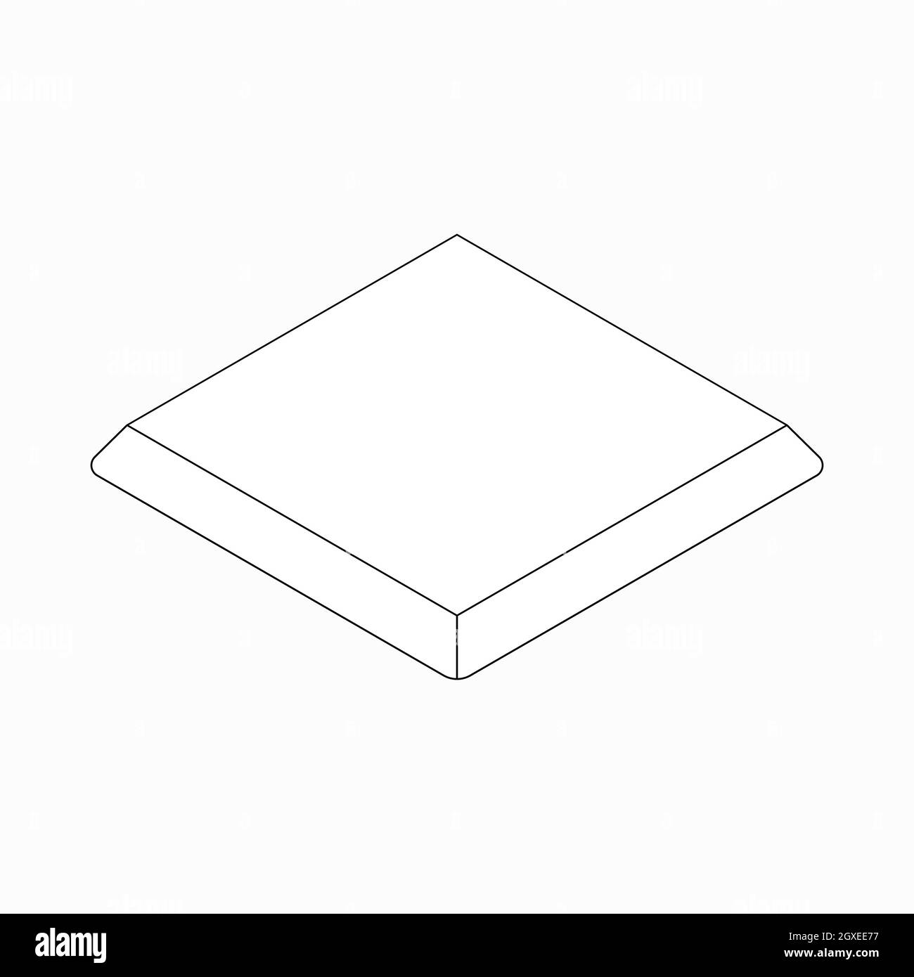 Baseball base icon in isometric 3d style on a white background Stock ...