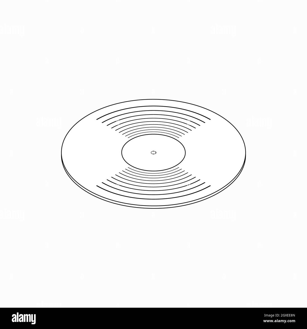 Compact disk icon in isometric 3d style isolated on white background ...
