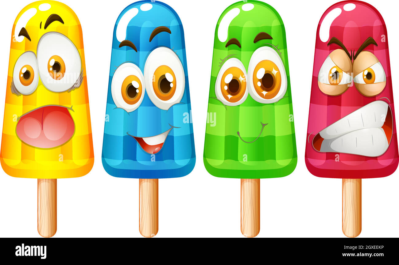 Cartoon popsicle clipart hi-res stock photography and images - Alamy