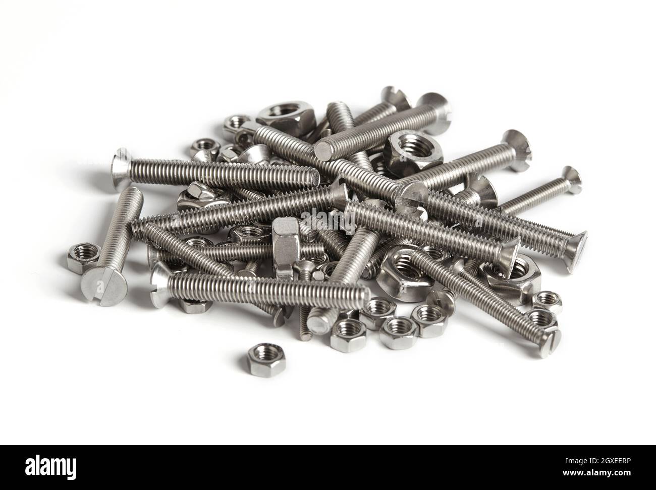 Top view metal bolts Cut Out Stock Images & Pictures - Alamy